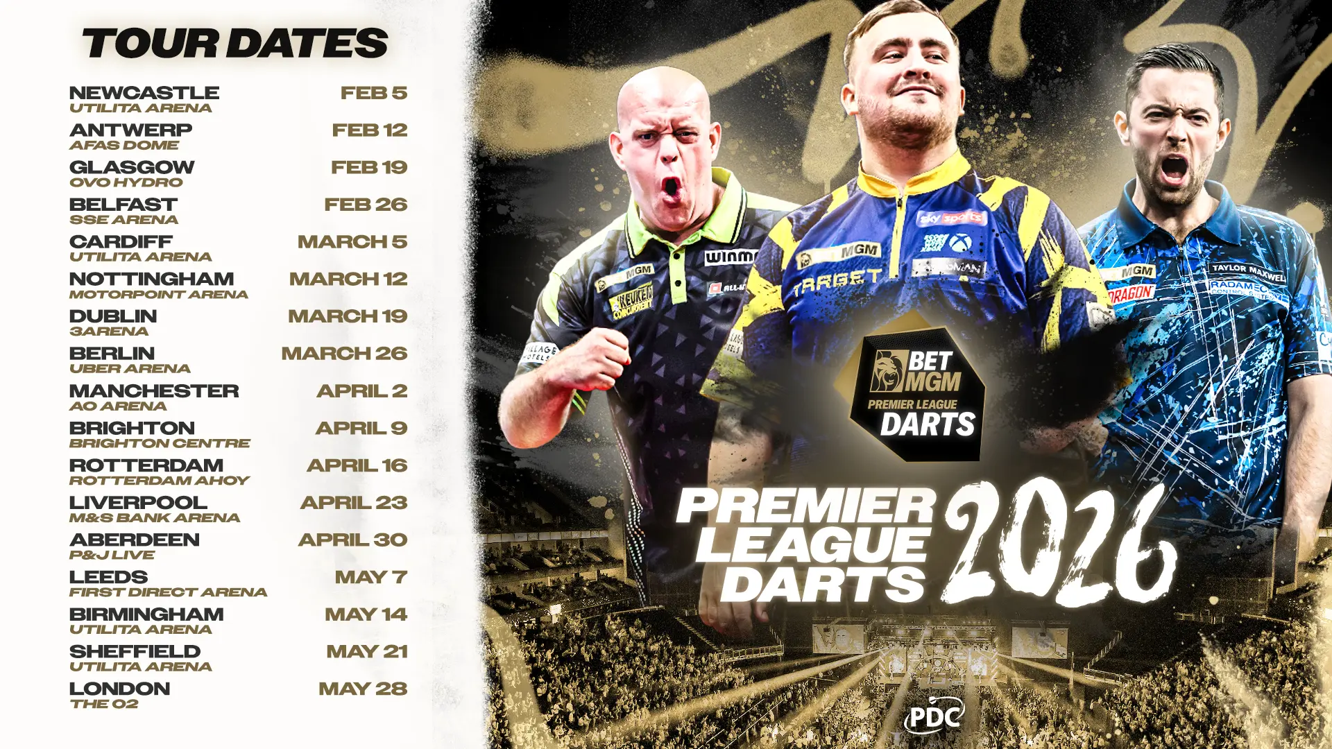 Premier League Darts Tickets, Tour and Concert Dates – www ...